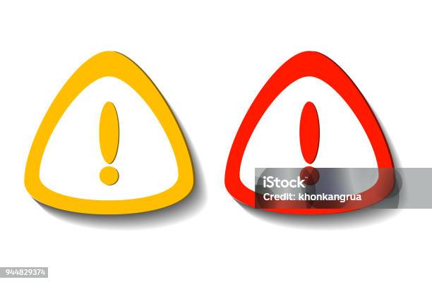 Ilustración De Símbolo De Exclamación Icono De Advertencia Peligrosa En
