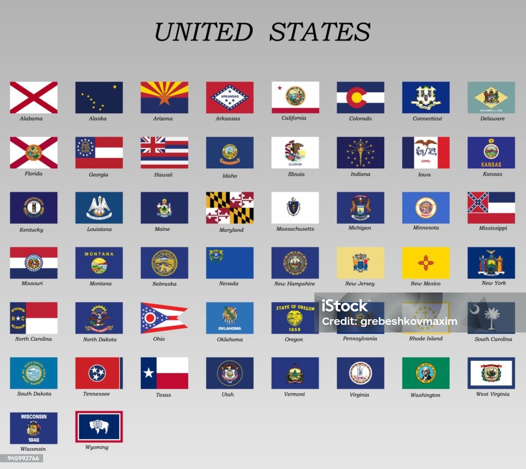 Semua Bendera Negara Bagian Amerika Serikat Ilustrasi Stok - Unduh ... Semua Bendera Negara Bagian Amerika Serikat Ilustrasi Stok - Unduh ...