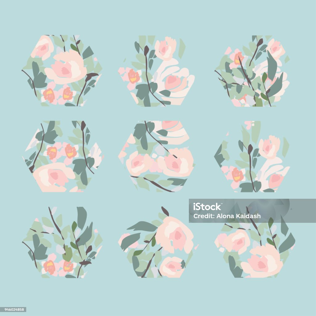 Hexagons Flower Pattern Stock Illustration - Download Image Now ... Hexagons Flower Pattern Stock Illustration - Download Image Now ...
