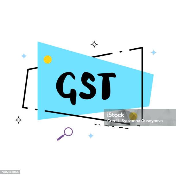 Gst 카드입니다 벡터 일러스트입니다 0명에 대한 스톡 벡터 아트 및 기타 이미지 0명 경제 금융 Istock