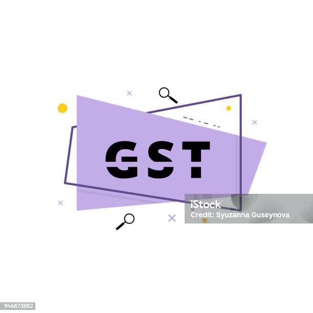Gst 카드입니다 벡터 일러스트입니다 0명에 대한 스톡 벡터 아트 및 기타 이미지 0명 경제 금융 Istock