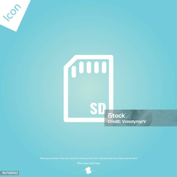 Sd 메모리 카드 벡터 아이콘 0명에 대한 스톡 벡터 아트 및 기타 이미지 0명 데이터 디자인 Istock