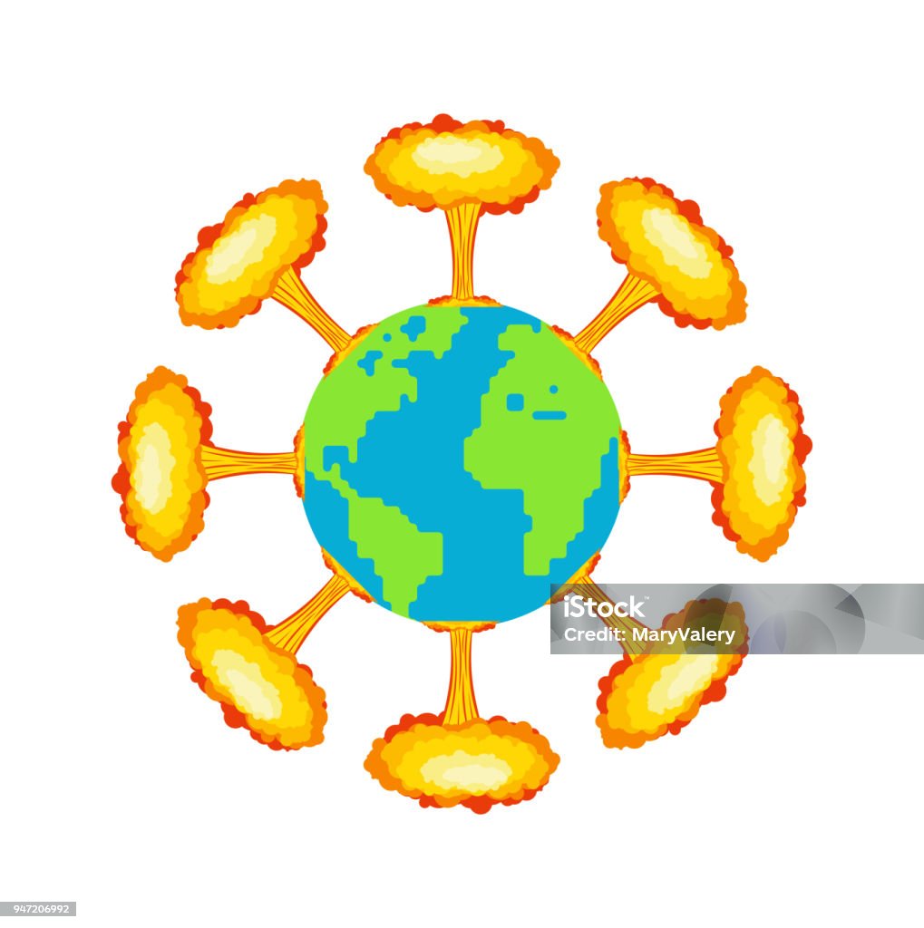 Nucleaire Explosie Op De Planeet Aarde Oorlog In De Wereld Grote Rode ... Nucleaire Explosie Op De Planeet Aarde Oorlog In De Wereld Grote Rode ...