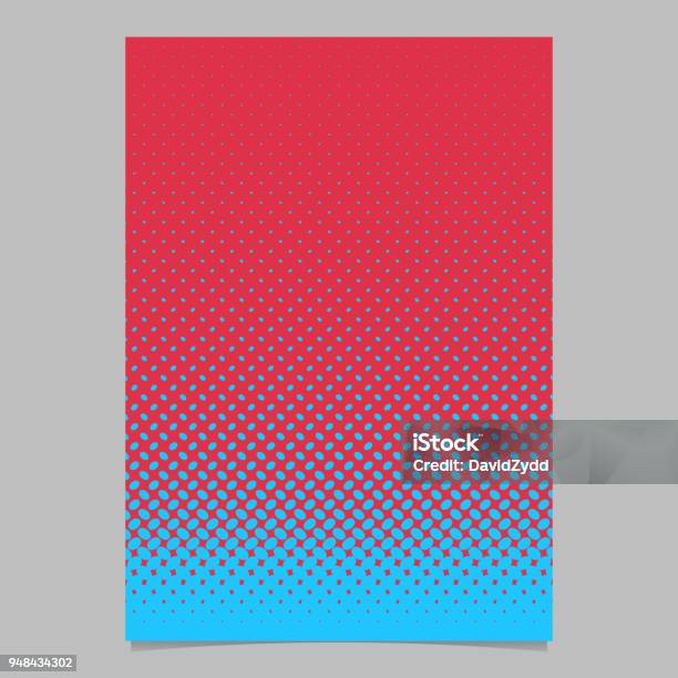 Warna Halftone Elips Pola Halaman Desain Template Latar Belakang Brosur