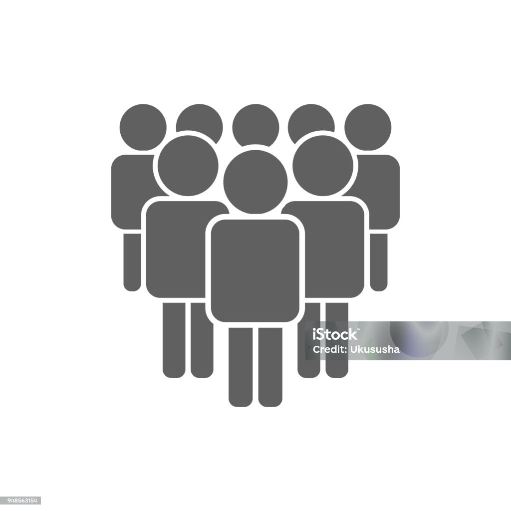 Vetores De Símbolo Da Multidão Grupo De Ícone De Pessoas E Mais Imagens