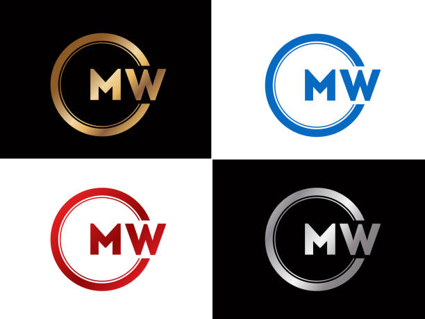 Mw logo design Clipart Vector PNG , SVG, EPS, PSD, AI