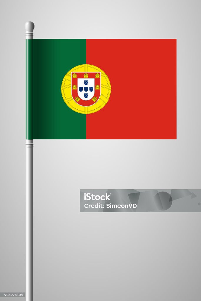 Bendera Portugal Bendera Nasional Di Tiang Bendera Ilustrasi Terisolasi ... Bendera Portugal Bendera Nasional Di Tiang Bendera Ilustrasi Terisolasi ...
