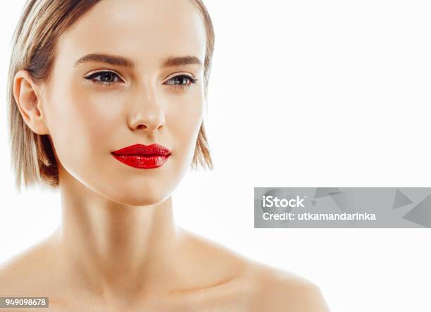 Potret Wajah Wanita Cantik Model Cantik Gadis Dengan Sempurna Segar