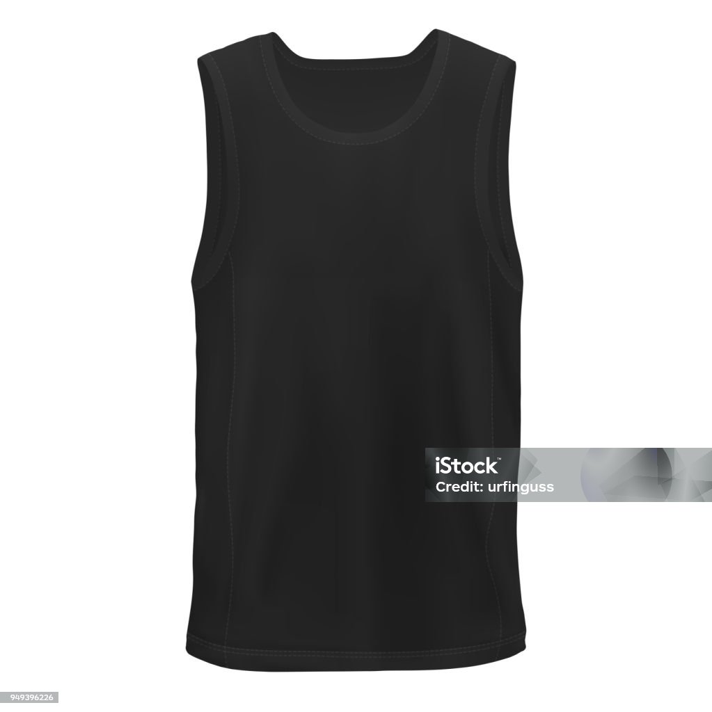 Mockup Black Mans Sleeveless Shirt Front Stock Illustration - Download ... Mockup Black Mans Sleeveless Shirt Front Stock Illustration - Download ...