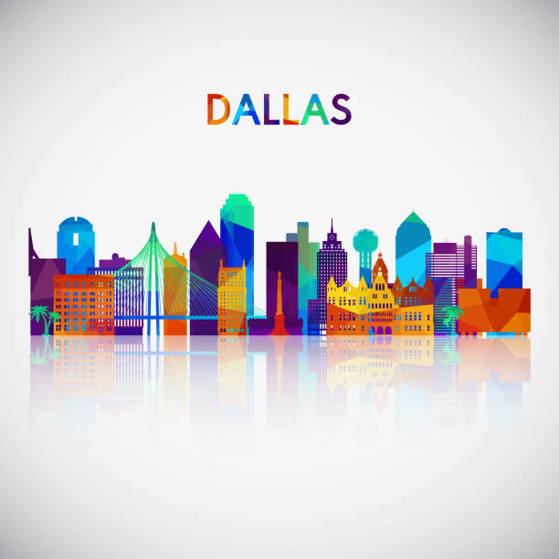 [90] Skyline dallas tx Clipart Vector PNG , SVG, EPS, PSD, AI