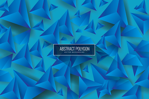 Abstrak 3d Geometris Poligonal Segitiga Ilustrasi Stok Unduh Gambar