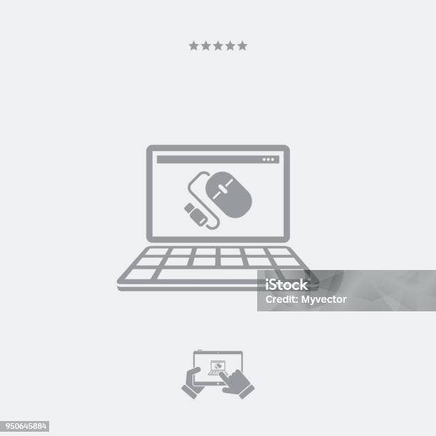 Usb 마우스와 컴퓨터 노트북 Usb 케이블에 대한 스톡 벡터 아트 및 기타 이미지 Usb 케이블 구매 그래픽 사용자