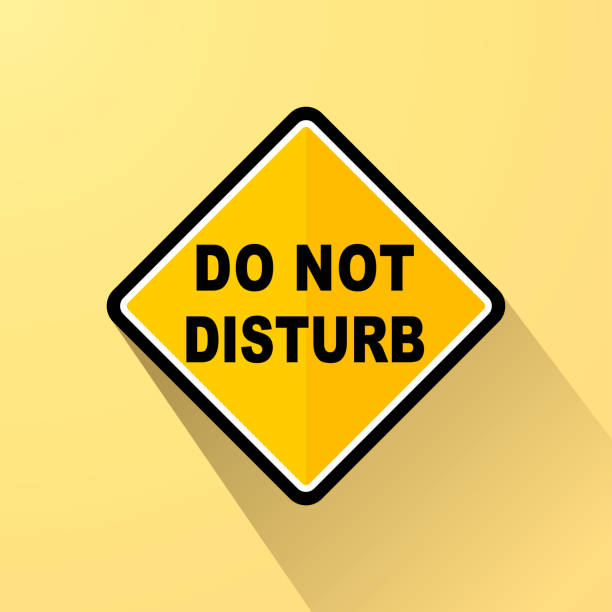 Background Of Do Not Disturb Sign For Office Illustrations Royalty