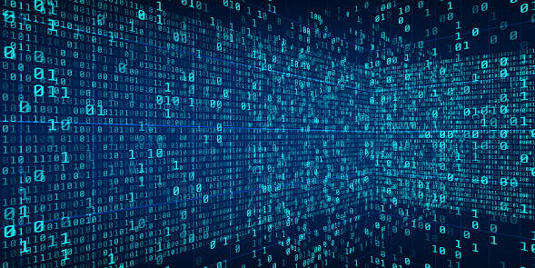 Abstract Technology Perspective Of Binary Code Backgrounddigital Binary Data And Secure Data