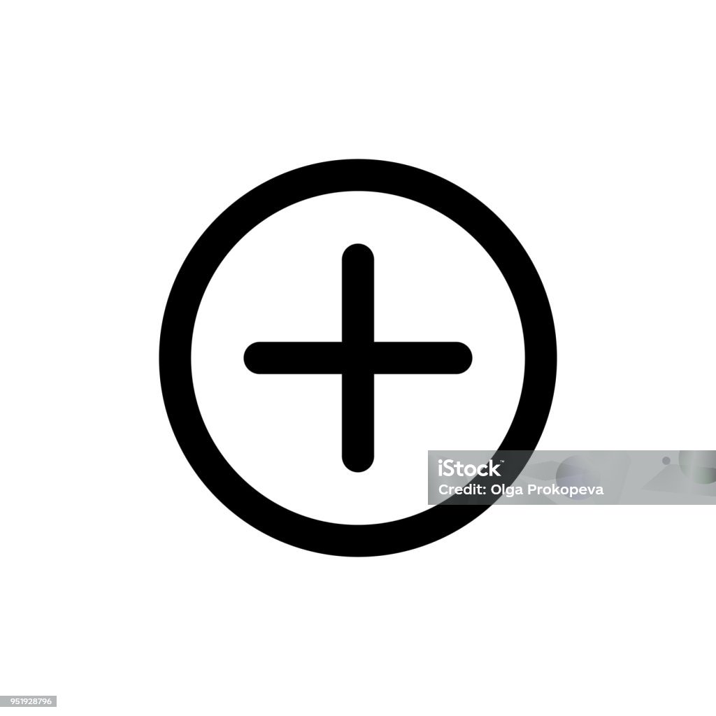 Plus Symbol Im Kreis Vektorillustration Stock Vektor Art und mehr ... Plus Symbol Im Kreis Vektorillustration Stock Vektor Art und mehr ...
