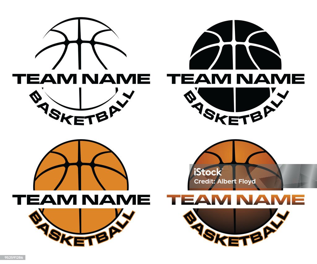 Desain Bola Basket Dengan Nama Tim Ilustrasi Stok Unduh Gambar Sekarang Bola Basket