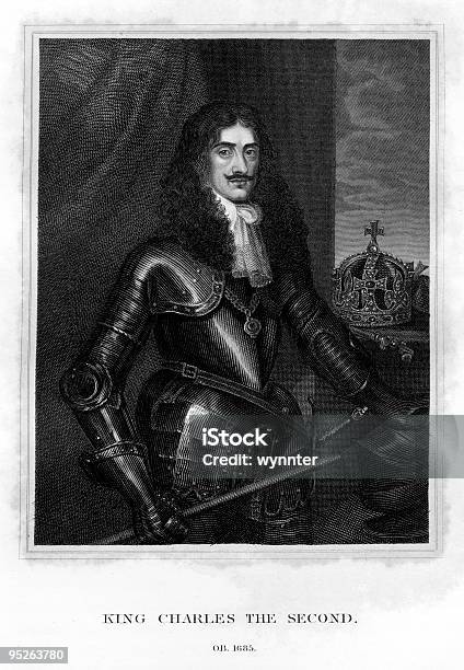 세로는 킹 Charles Ii 찰스 2세에 대한 스톡 벡터 아트 및 기타 이미지 찰스 2세 한 사람 17세기 스타일