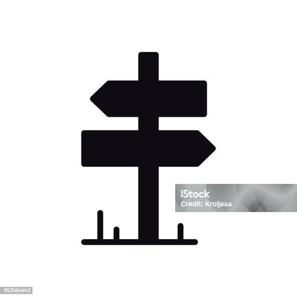 Icône De Panneau Panneau De Signalisation Et De Symbole Direction