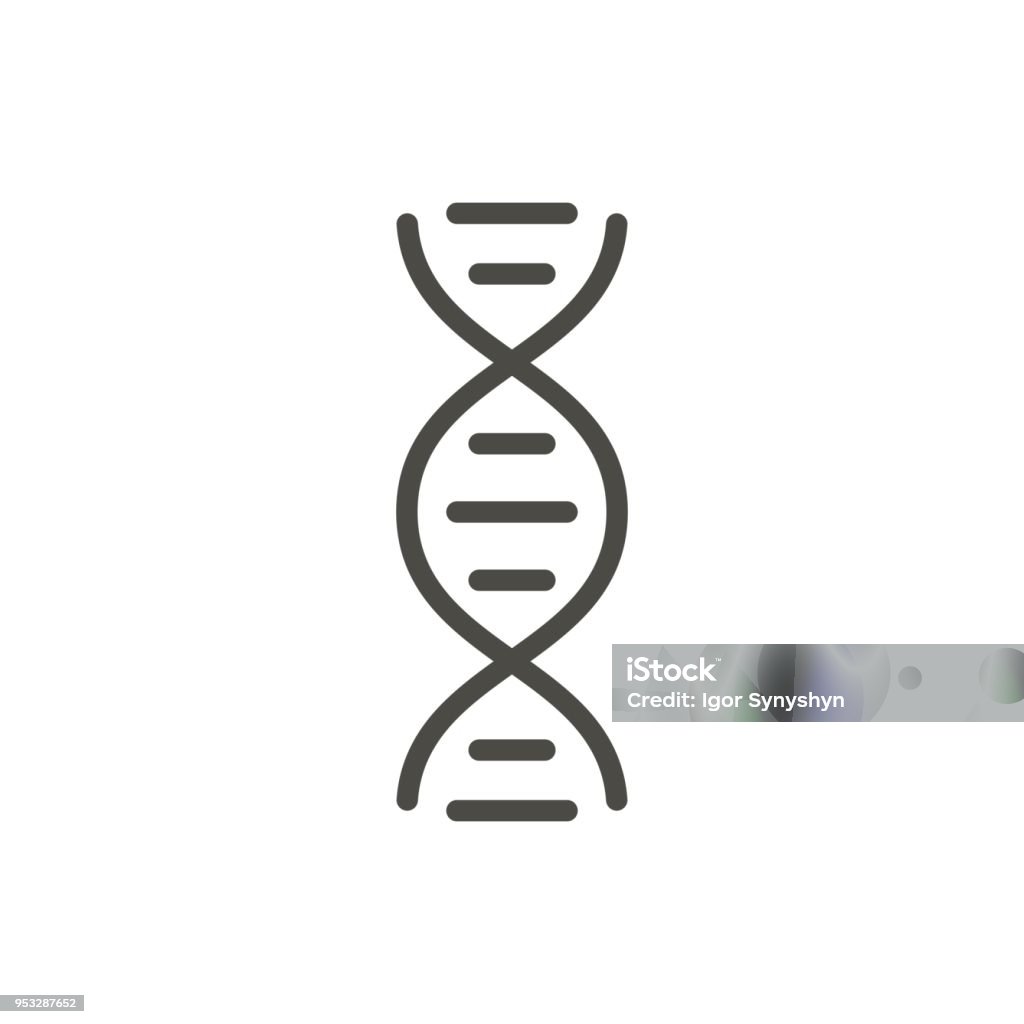 Dna 圖示向量線遺傳符號向量圖形及更多脫氧核糖核酸圖片 脫氧核糖核酸 健保和醫療 分子 Istock