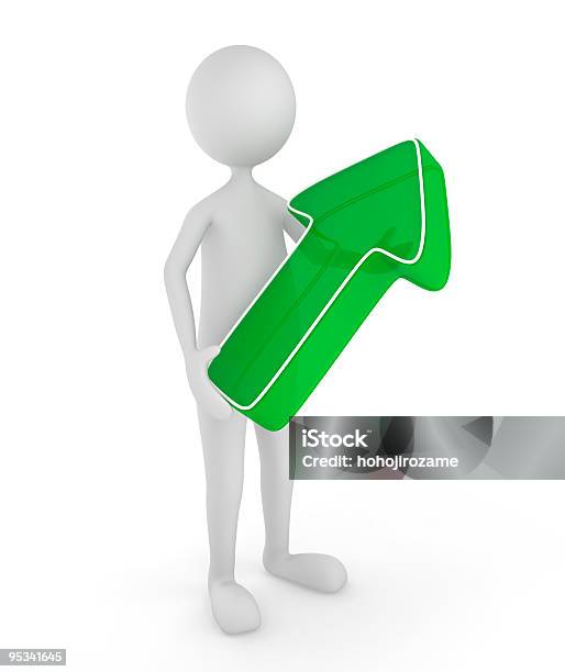 3 D 남자 쥠 위쪽 화살표 3차원 형태에 대한 스톡 사진 및 기타 이미지 3차원 형태 개념 개선 Istock