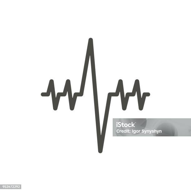 Ilustración De Vector Icono De Latidos Del Corazón Símbolo De