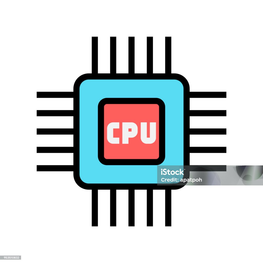 Cpu のアイコンプロセッサのベクトル Guiのベクターアート素材や画像を多数ご用意 Gui つながり ます目 Istock