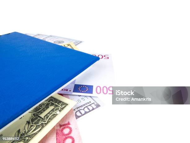 Photo libre de droit de Livre Bleu Avec Des Billets De Banque ... Photo libre de droit de Livre Bleu Avec Des Billets De Banque ...