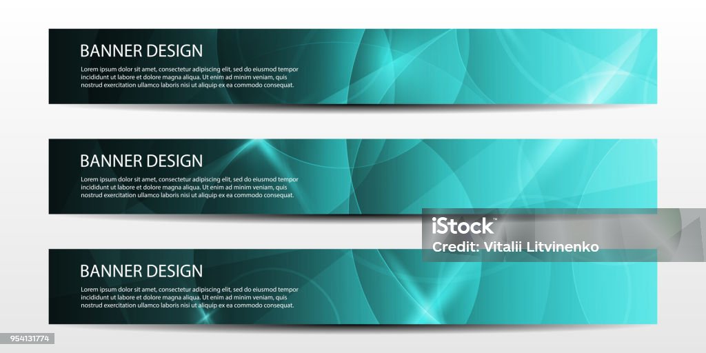Template Desain Laporan Tahunan Banner Modern Vektor Abstrak Template