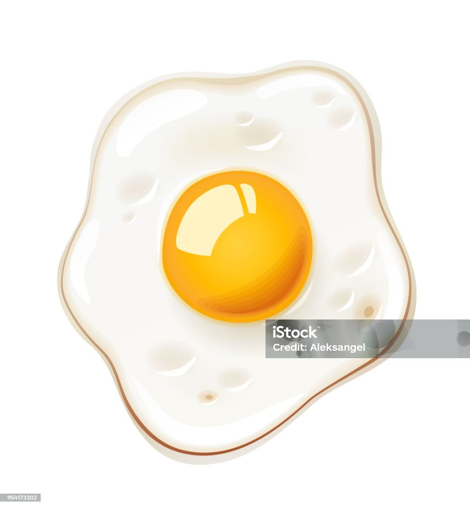 Fried Egg Fast Food Stock Illustration Download Image Now Alertness