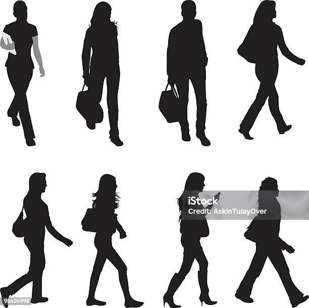 걷기 직원관리 걷기에 대한 스톡 벡터 아트 및 기타 이미지 걷기 사람들 가방 Istock