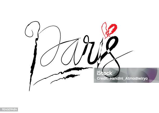 Paris Handwritten City Name Handlettering Calligraphy Stock ... Paris Handwritten City Name Handlettering Calligraphy Stock ...