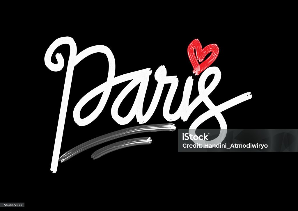 Paris Handwritten City Name Handlettering Calligraphy Stock ... Paris Handwritten City Name Handlettering Calligraphy Stock ...