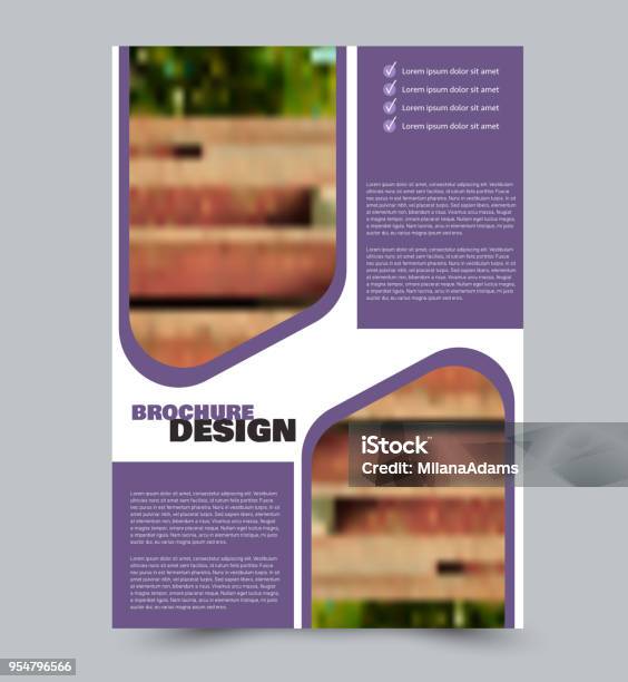 Templat Selebaran Bisnis Ukuran 4 Desain Brosur Sampul Laporan Tahunan