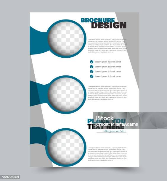 Templat Selebaran Bisnis Ukuran 4 Desain Brosur Sampul Laporan Tahunan