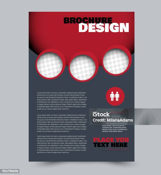 Templat Selebaran Bisnis Ukuran 4 Desain Brosur Sampul Laporan Tahunan