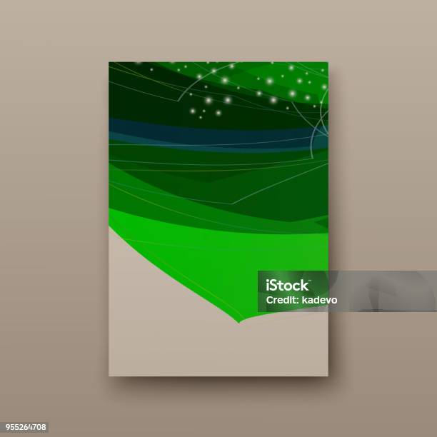Leaflet Menutupi Presentasi Latar Belakang Geometris Abstrak Tata Letak