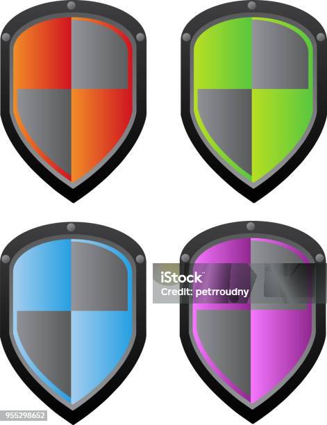Perisai Vektor Varian Warna Yang Berbeda Ilustrasi Stok - Unduh Gambar ... Perisai Vektor Varian Warna Yang Berbeda Ilustrasi Stok - Unduh Gambar ...
