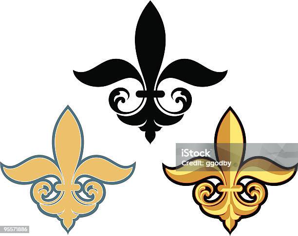 플루어 공제율 Lys 백합 문장에 대한 스톡 벡터 아트 및 기타 이미지 백합 문장 0명 3가지 개체 Istock