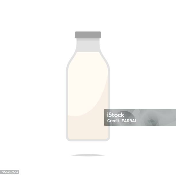 Sebotol Vektor Susu Terisolasi Ilustrasi Stok Unduh Gambar Sekarang