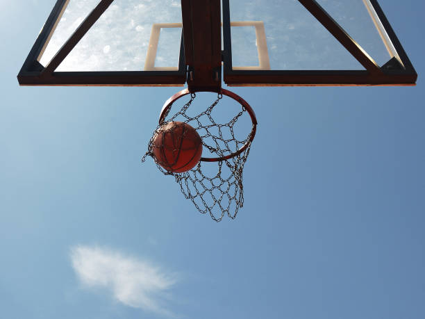 Free Stock Photo of Basketball Swishing Through Basketball Hoop ...