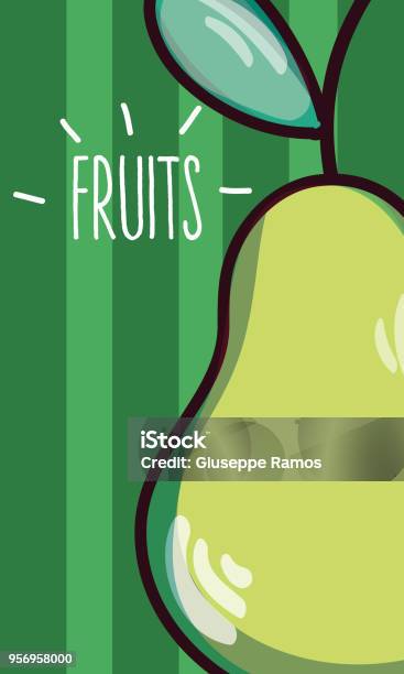 Kartun Buah Pir Ilustrasi Stok Unduh Gambar Sekarang Alam Bahan Baku Makanan Dan Minuman