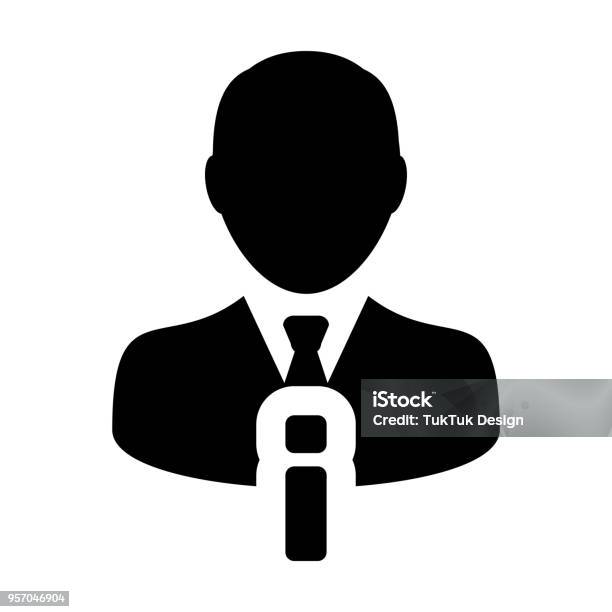 Icône Information Vecteur Symbole Davatar De Profil Utilisateur Mâle