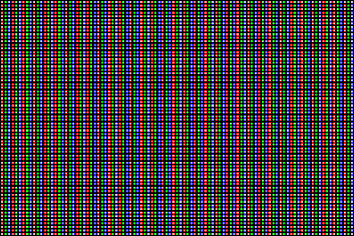 Rgb Screen Dots Seamless Pattern Analog Display Television Close Up Texture Stock Illustration