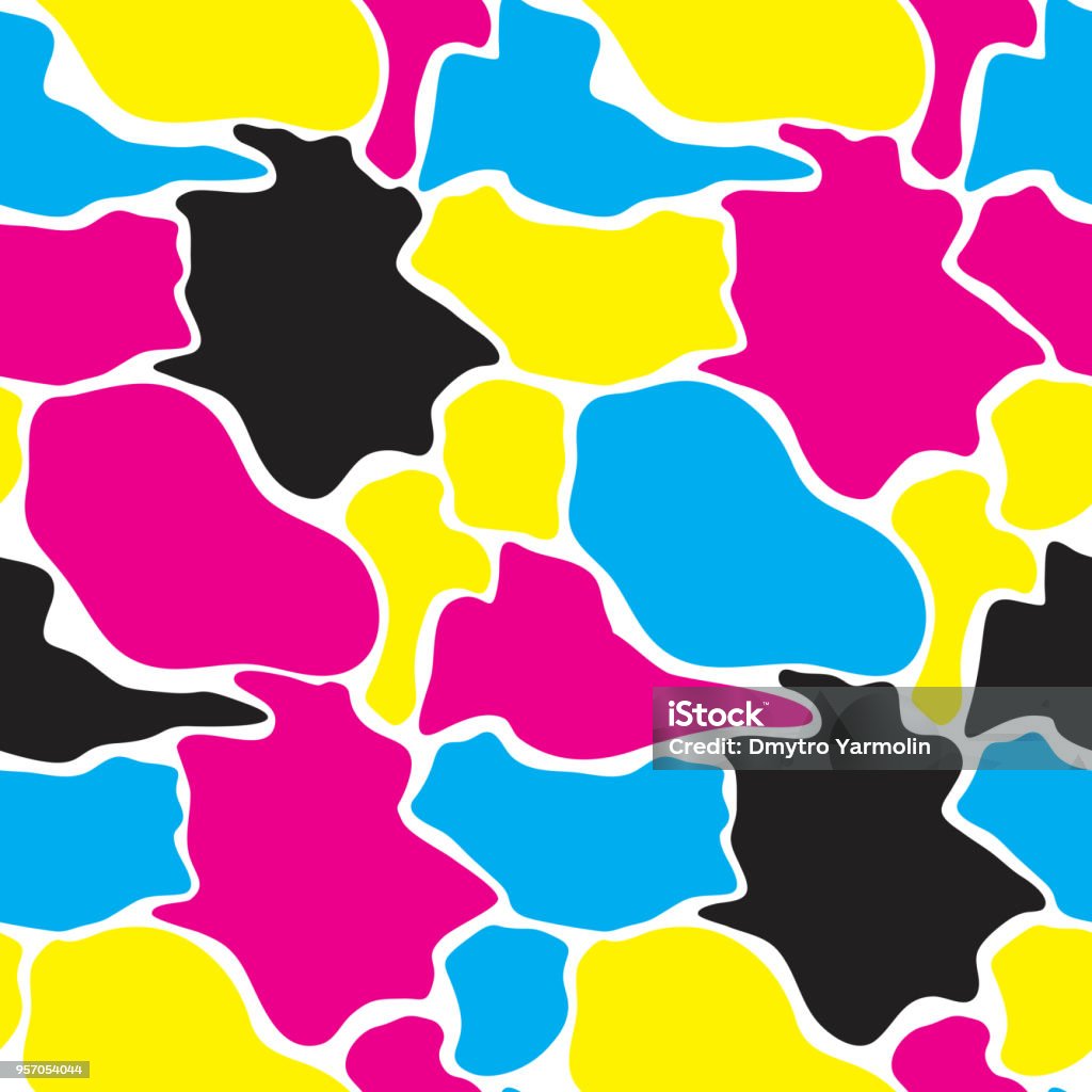 Cmyk 색입니다 완벽 한 패턴입니다 벡터 일러스트 레이 션 Cmyk에 대한 스톡 벡터 아트 및 기타 이미지 Cmyk 배경