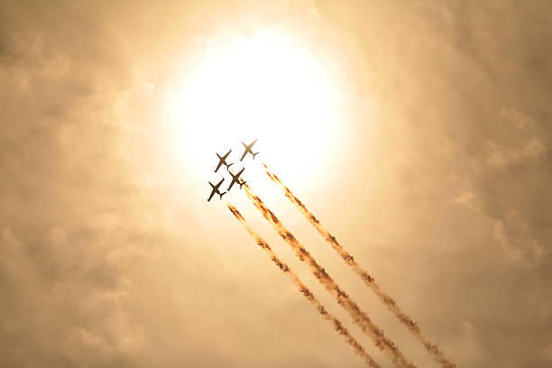Free Stock Photo of Group of Airplanes Flying in Formation | Download ...