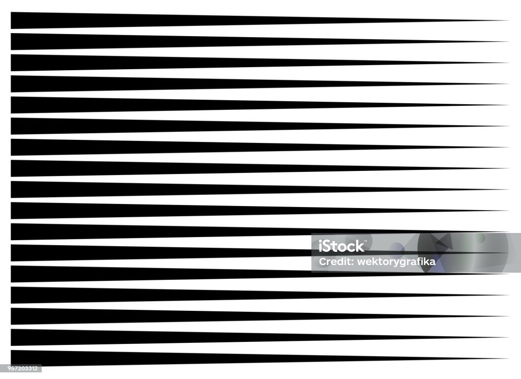 Vetores De Linhas De Velocidade De Movimento Horizontal Para Quadrinhos