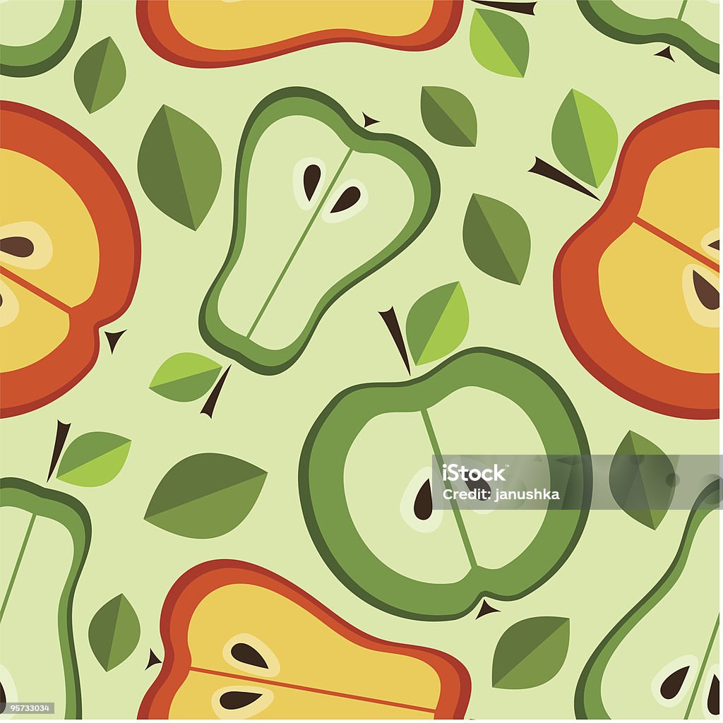 Fruits Seamless Pattern Stock Illustration Download Image Now Apple