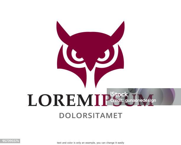 Chouette Template Design Vecteur Emblème Design Concept Création De