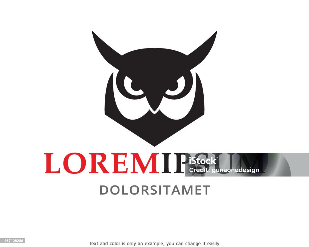 Chouette Template Design Vecteur Emblème Design Concept Création De