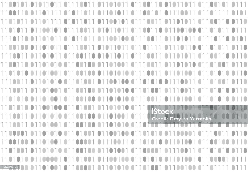 Binary Code Pattern Seamless Digital Technology Background Abstract Matrix Programming Computer